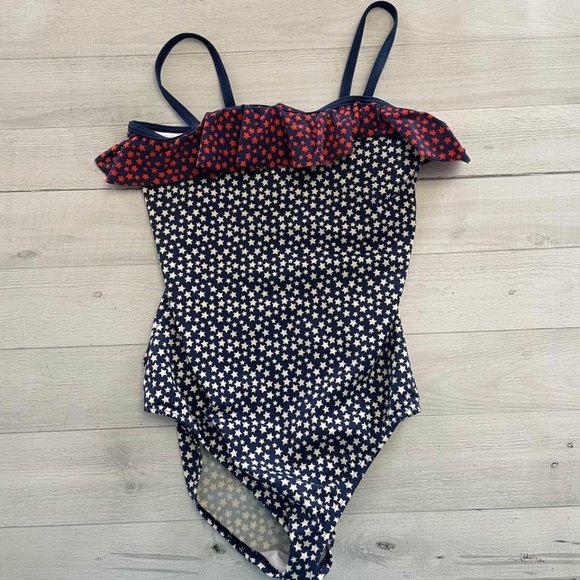 Mini Boden | Swim | Mini Boden Girls Swim Suit Red White And Blue Stars ...